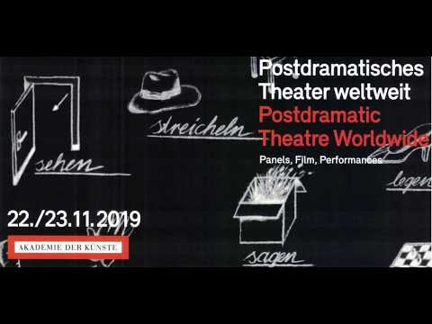 In homage to the Post-dramatic theater of Hans-Thies Lehmann (2019 ...